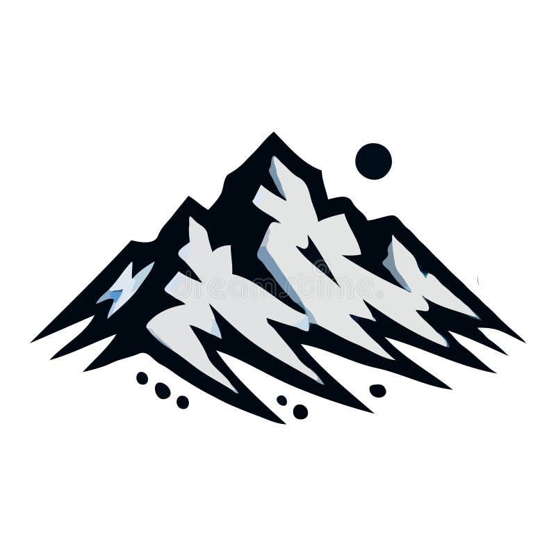 An Abstract Representation of a Mountain Range with Sharp Geometric ...