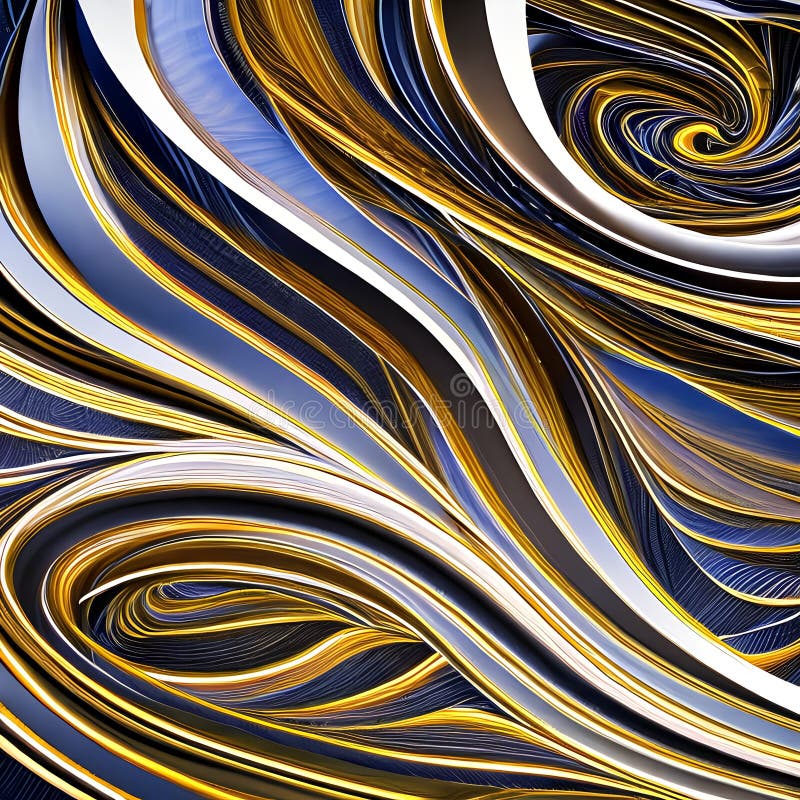 An Abstract Representation of Nature S Cycles, with Swirling Patterns ...