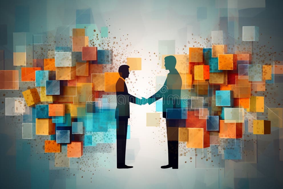 An Abstract Representation of Negotiation Dynamics Stock Illustration ...