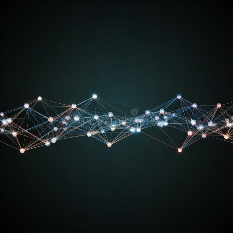 Artistic Representation of Networking with Abstract Connections Stock ...