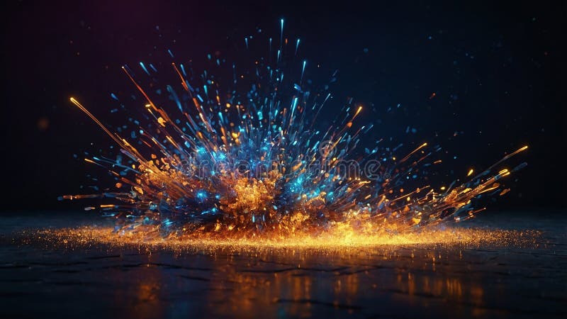 An Abstract Representation of a Neural Network with Glowing Blue and ... An Abstract Representation of a Neural Network with Glowing Blue and ...