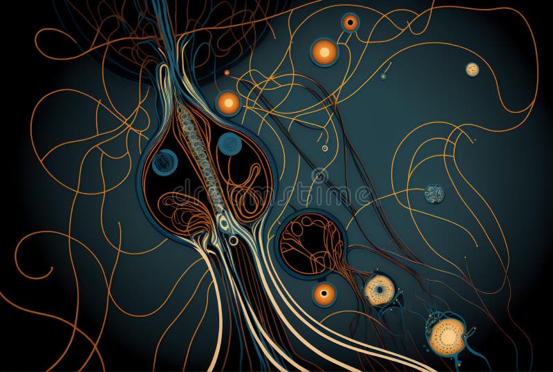 Abstract Representation of Neural Pathway (AI Generated) Stock ...