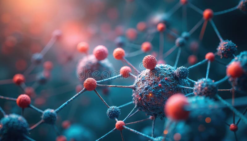 Abstract Representation of Neurodiversity. Interconnected Network Lines ...