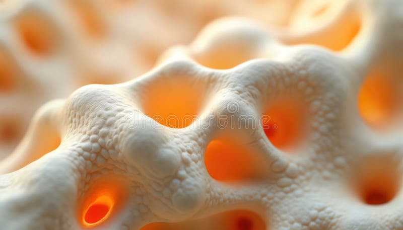 Abstract Representation Osteoporosis Bone Structure. Medical Image ...