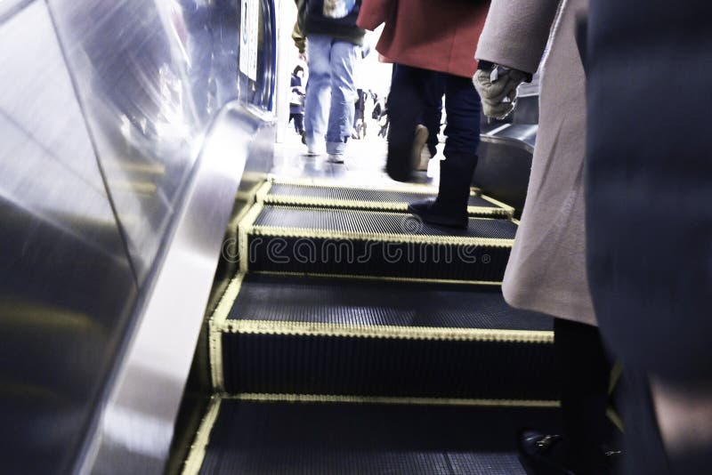 An Abstract Representation of Passers-by in the Station Area. Stock ...
