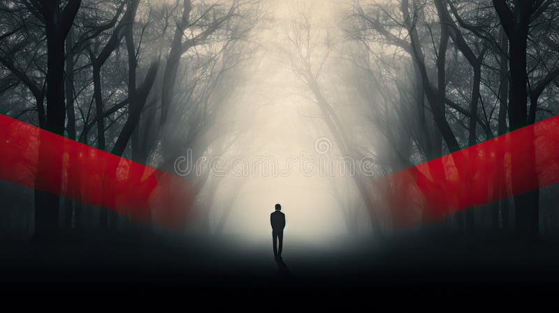 An Abstract Representation of the Path To Impending Death. Stock ...