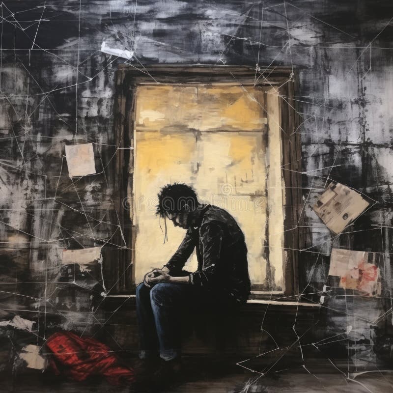 Abstract Representation of Psychosis, Hallucinations, Confusion ...