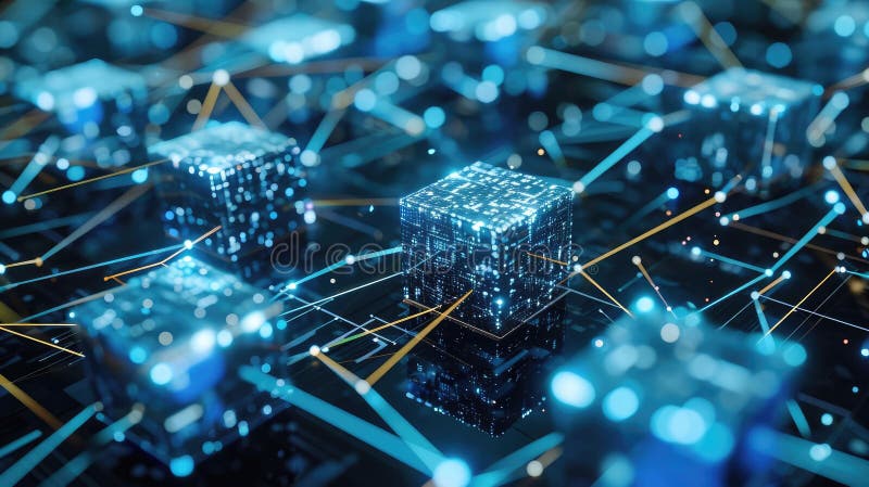 Abstract Representation of a Quantum Computer Stock Illustration ...