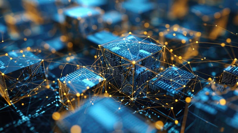 Abstract Representation of a Quantum Computer Stock Image - Image of ...