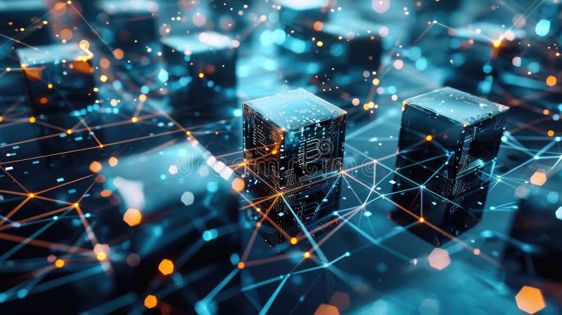 Abstract Representation of a Quantum Computer Stock Photo - Image of ...