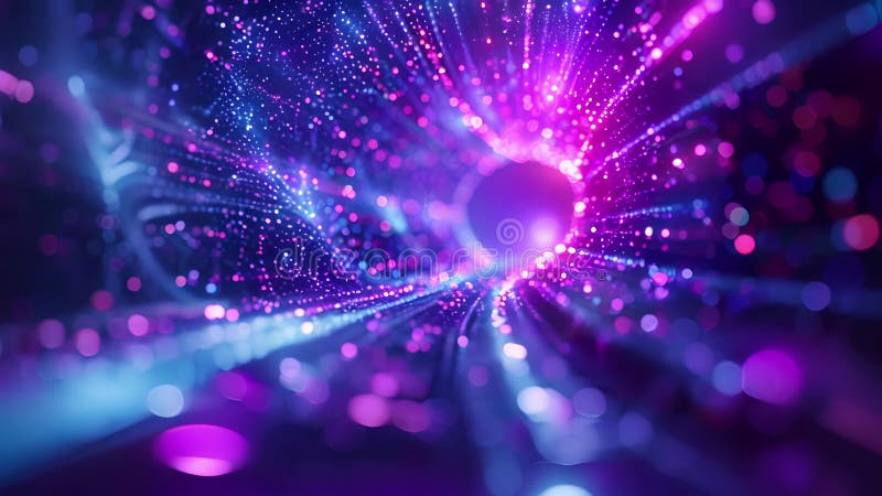 An Abstract Representation of a Safe Surrounded by Pulsing Blue and ...