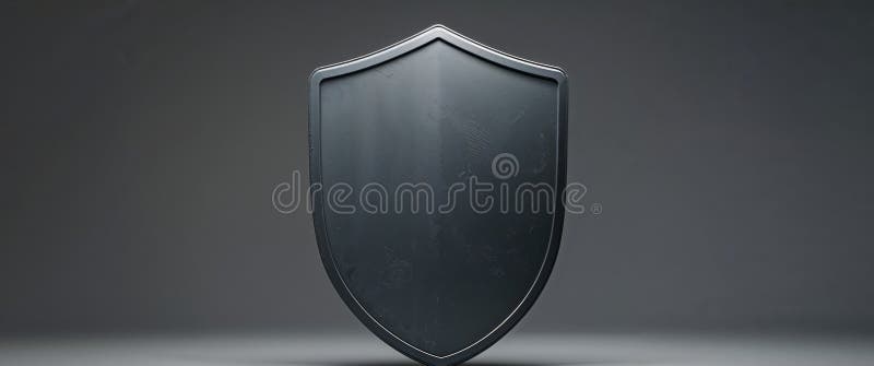 Abstract Representation of a Shield Symbolizing Protection in a Digital ...