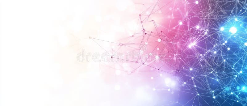 Network Connections Dynamic Patterns Bright Colors Technology ...