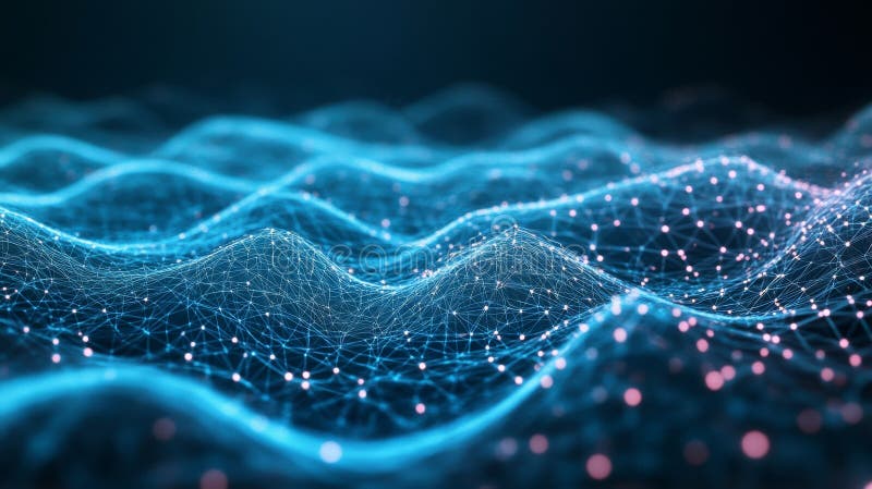 Abstract Representation of Signal Wave Patterns Stock Illustration ...