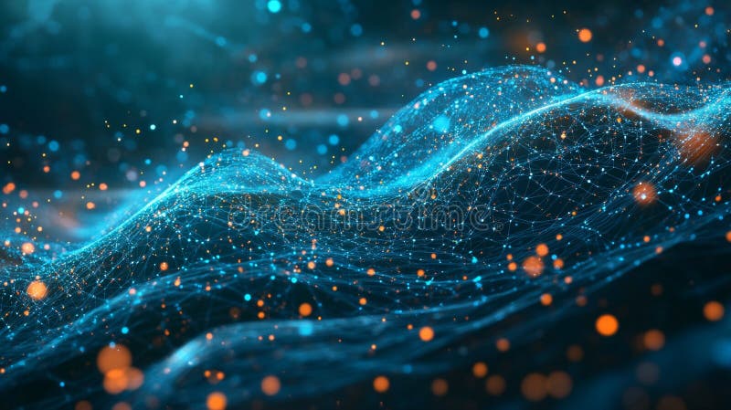 Abstract Representation of Signal Wave Patterns Stock Illustration ...