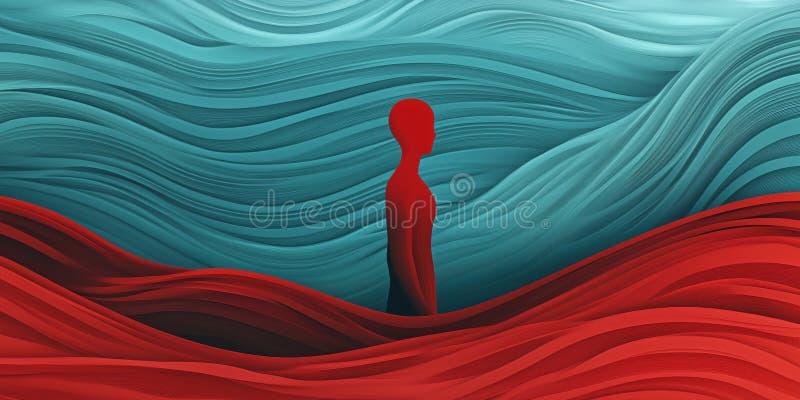 Abstract Representation of Solitude and Emotion with Flowing Waves in ...