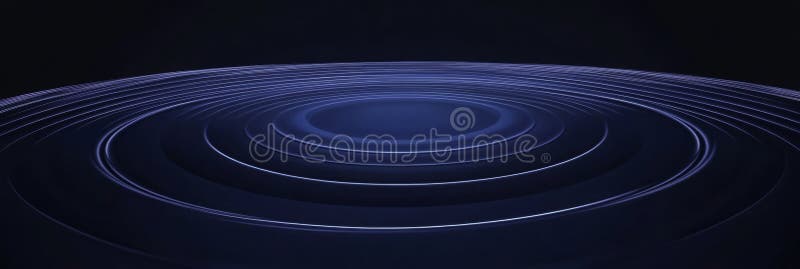 Abstract Representation of Sound Waves in a Dark Setting Explores Depth ...