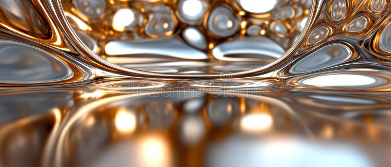 Abstract Representation of Sound Waves in a Dynamic and Fluid ...