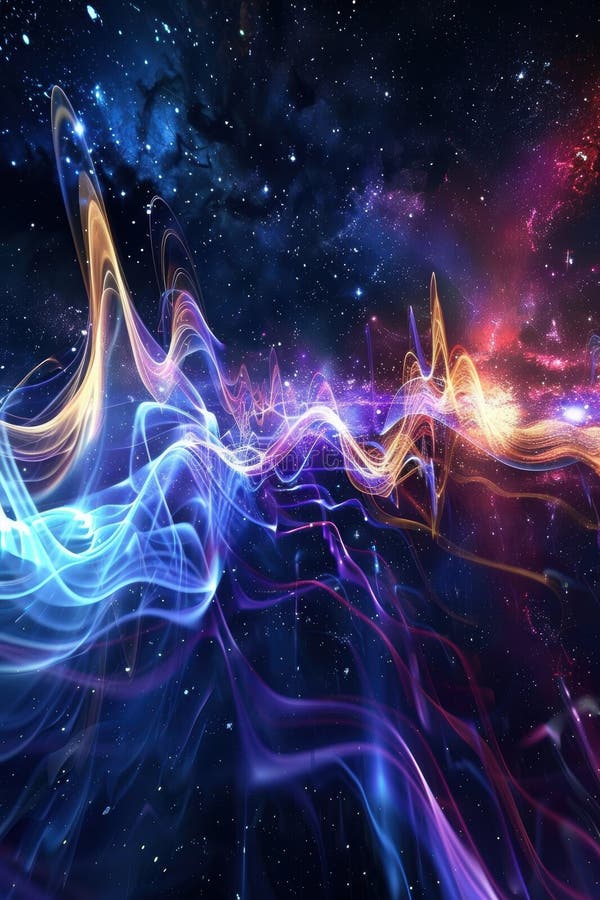 Cosmic Sound Waves: Intertwined Ribbons of Light in a Starry Galactic ...