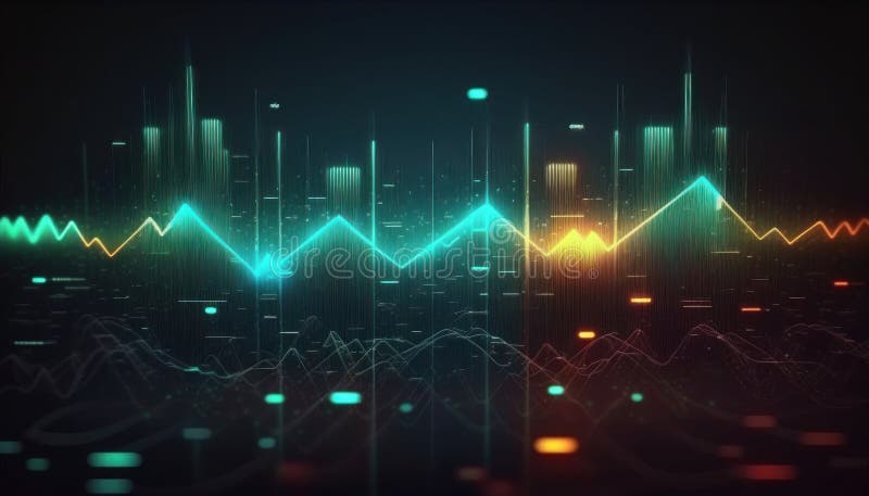 An Abstract Representation of Sound Waves and Music Frequencies ...