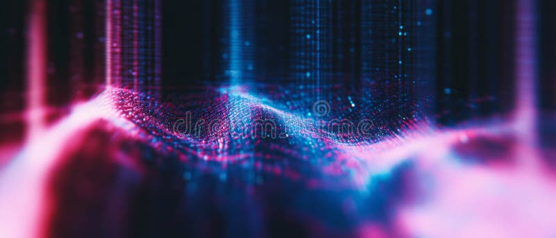 Abstract Representation of Sound Waves with Vivid Color Patterns and ...