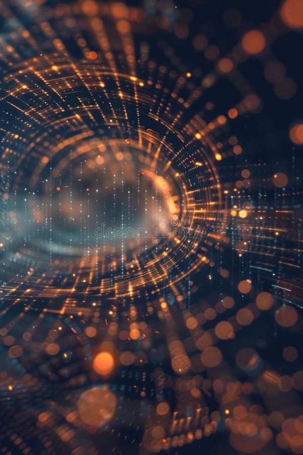 Abstract Representation of a Spiral of Lights, Great for Backgrounds ...