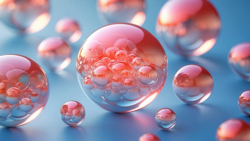 Abstract Representation of Stem Cells As Translucent Spheres with ...
