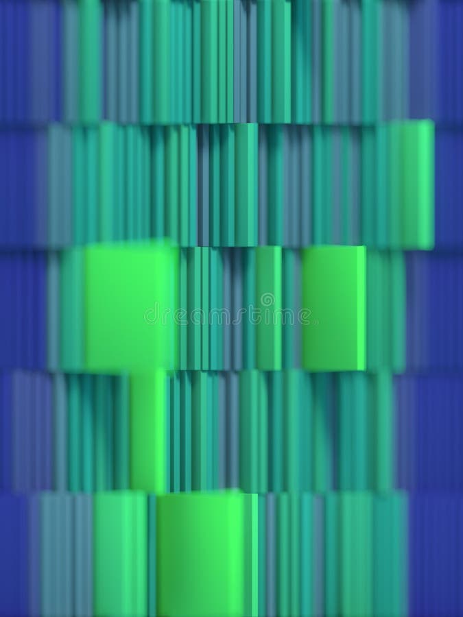 Abstract Representation of Storing Data on a Stack. Elegant Style ...