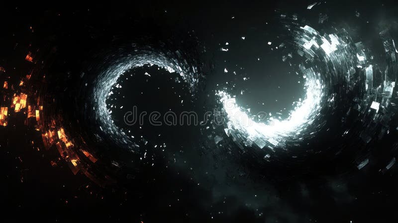 Six Dark Elements Infographic with Color Bookmarks Stock Vector ...