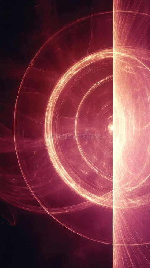 Abstract Representation of Swirling Light Patterns and Circular Forms ...