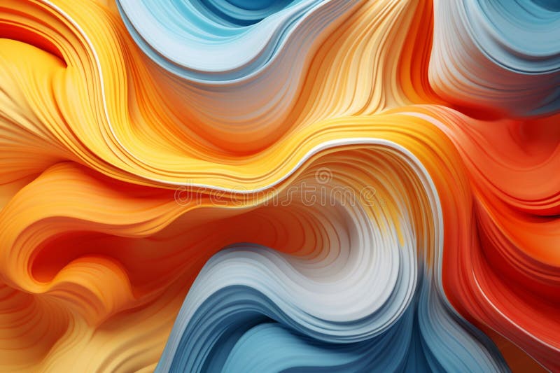 Abstract Representation of Swirling Patterns Stock Illustration ...