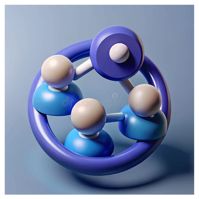 Abstract Representation of Teamwork and Collaboration in 3d Art Design ...