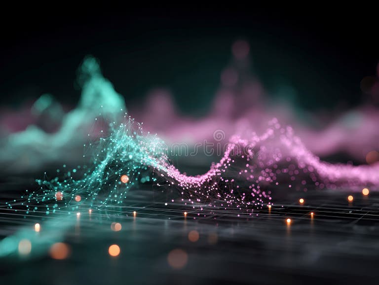 Abstract Representation of Technology or Data Processing, Showcasing a ...