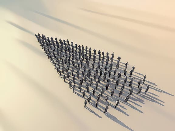 Abstract Representation of a Unified Group Moving Towards Unity and ...