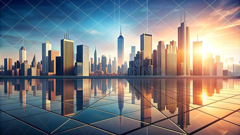 Abstract Representation of Urban Development and Progress AI Generated ...