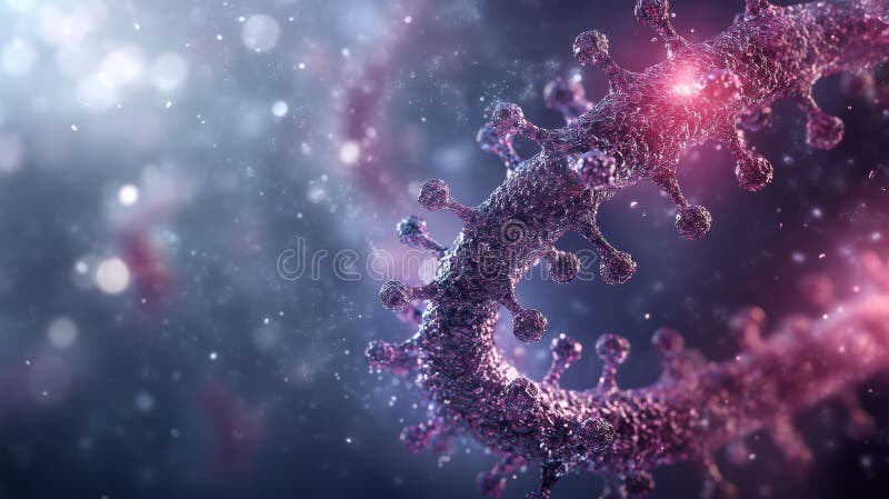 Abstract Representation of a Virus in a Colorful, Digital Environment ... Abstract Representation of a Virus in a Colorful, Digital Environment ...