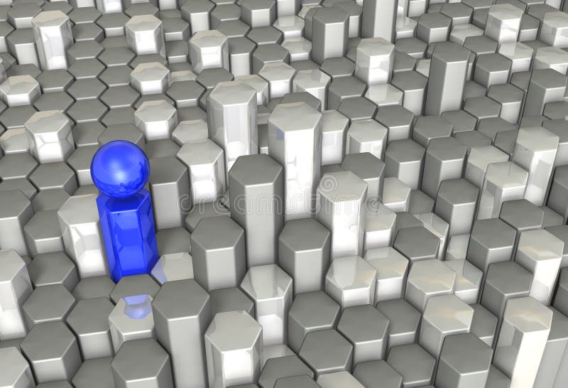 Abstract Representing the Information Source Stock Illustration ...