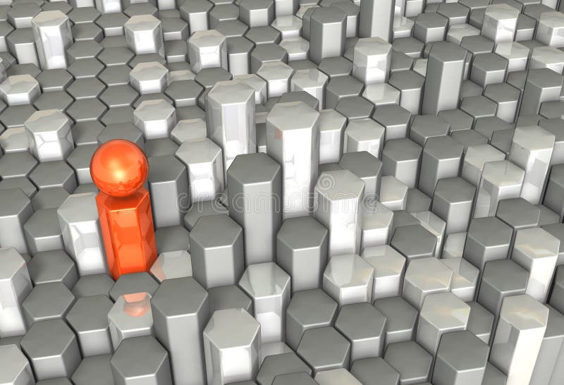 Abstract Representing the Information Source Stock Illustration ...