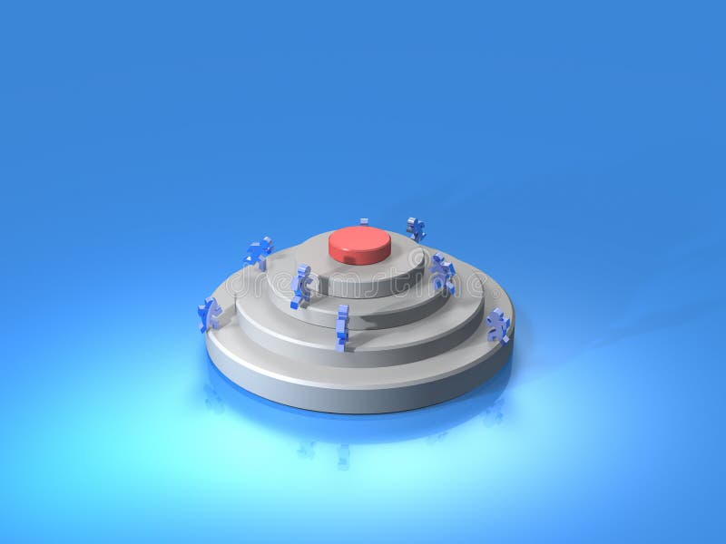 An Abstract that Represents Competition with Rivals. Stock Illustration ...