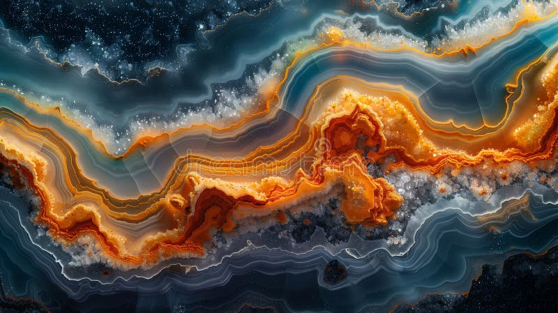 Abstract Resin Geode As Wallpaper Background Stock Illustration ...