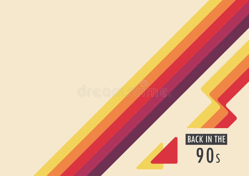 Abstract Retro Background Back in the 90s Stock Vector - Illustration ...