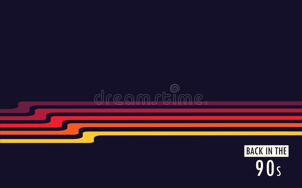Abstract Retro Background Back in the 90s Stock Vector - Illustration ...