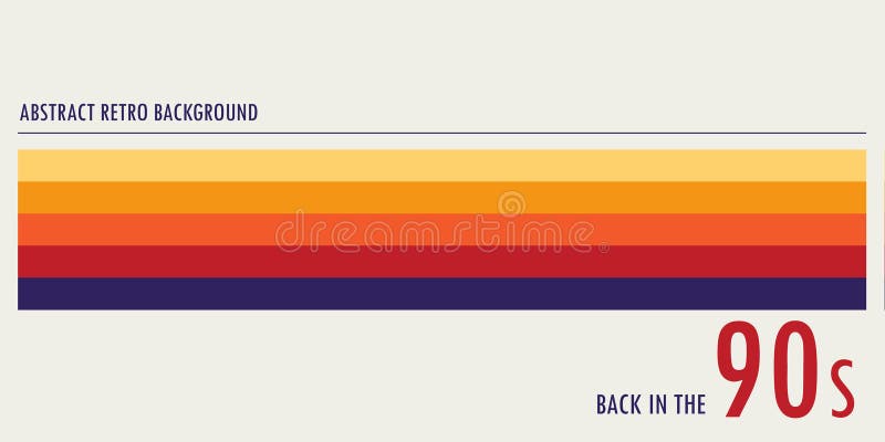 Abstract Retro Background Back in the 90s Stock Illustration ...