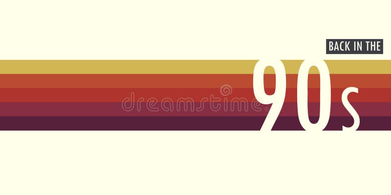 Abstract Retro Background Back in the 90s Stock Vector - Illustration ...