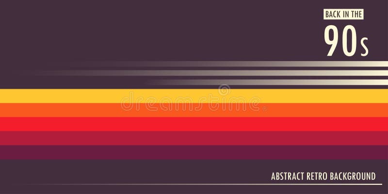 Abstract Retro Background Back in the 90s Stock Illustration ...