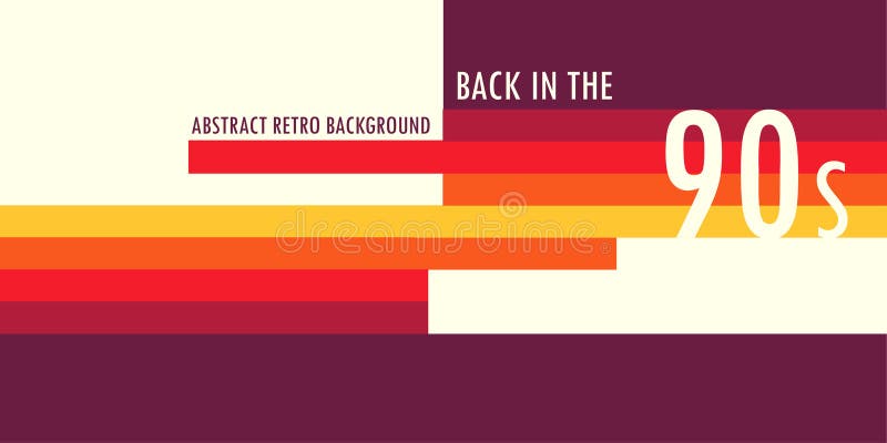 Abstract Retro Background Back in the 90s Stock Illustration ...