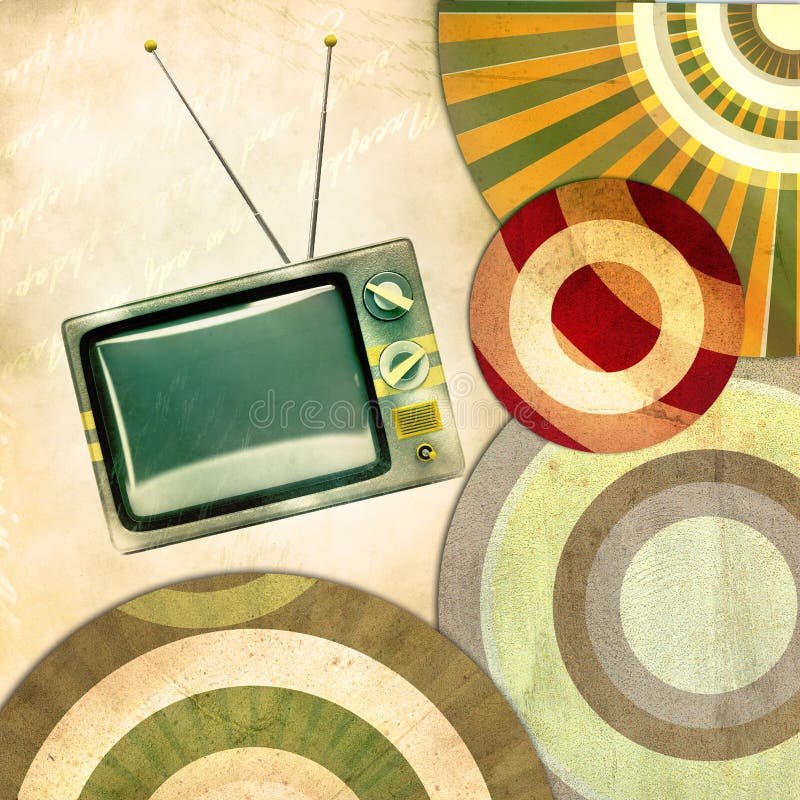 Retro Background with Trumpet Stock Illustration - Illustration of ...