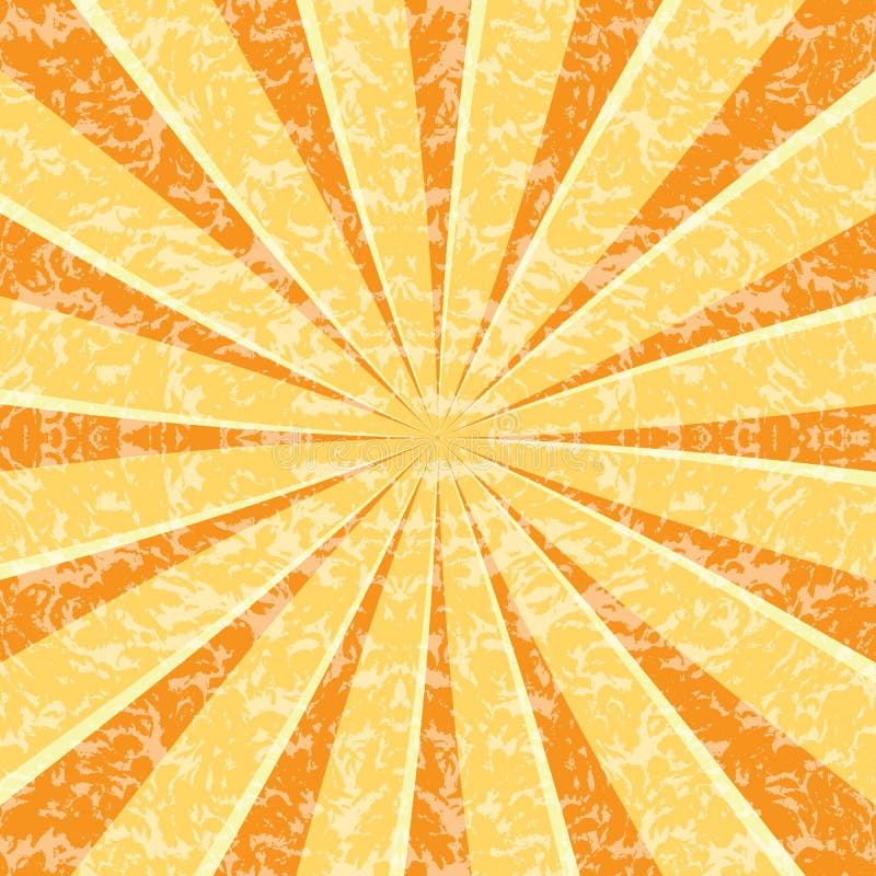 Abstract Retro Background with Sun Ray. Summer Vector Illustration ...