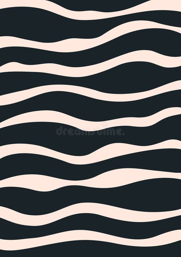 Abstract Retro Background with Wavy Pattern. Groovy Twisted Psychedelic ...
