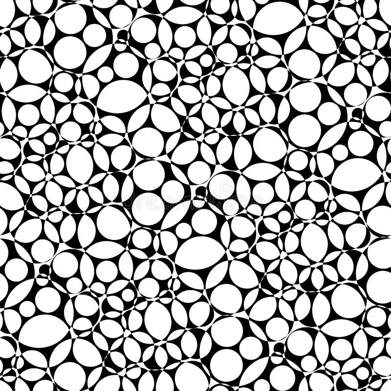 Seamless uncolored pattern stock vector. Illustration of retro - 9400718